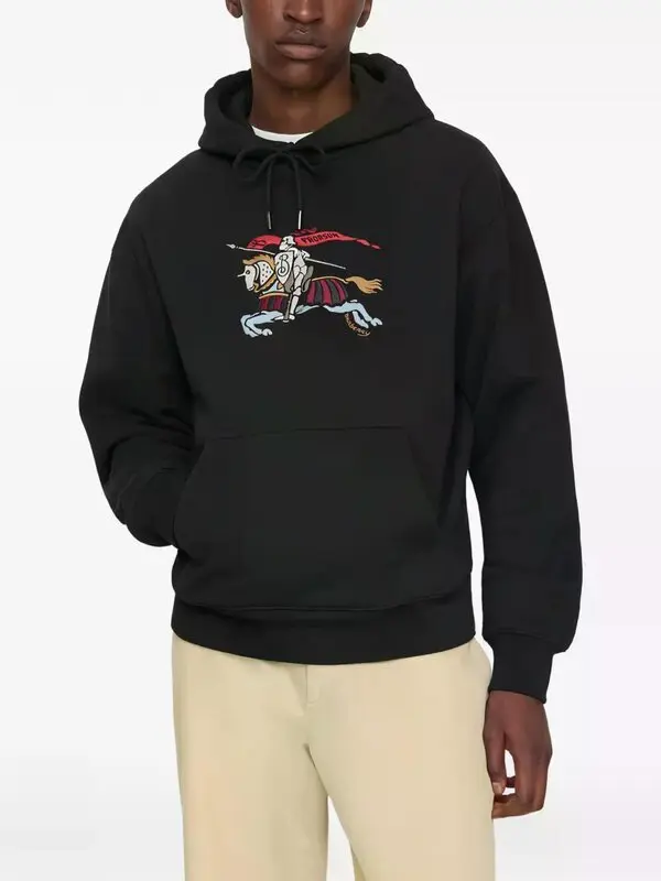 Burberry Equestrian Knight-embroidered Hoodie