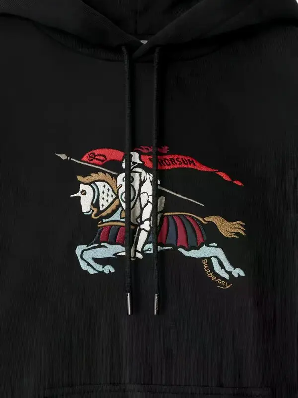 Burberry Equestrian Knight-embroidered Hoodie