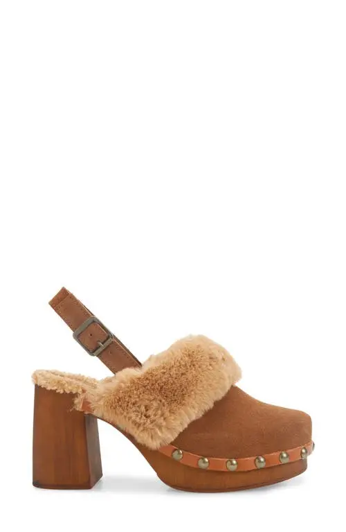 CHOCOLAT BLU Fawn Faux Shearling Mule