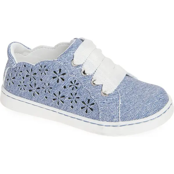 L'AMOUR Denise Cutout Sneakers - Denim