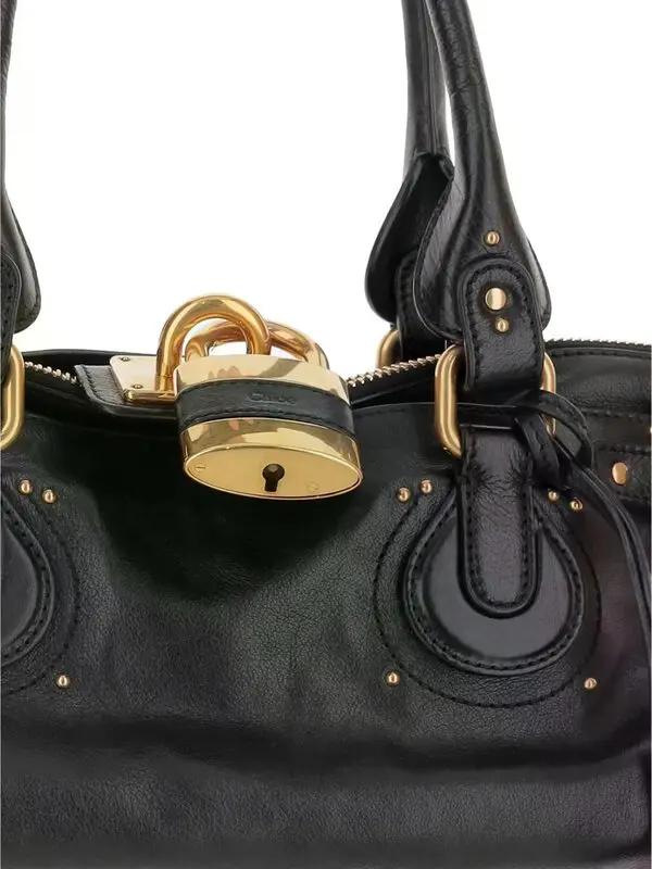 Chloé Paddington Leather Shoulder Bag - Black