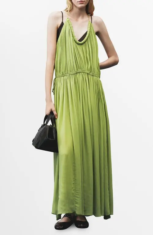 Mango Halter Maxi Dress