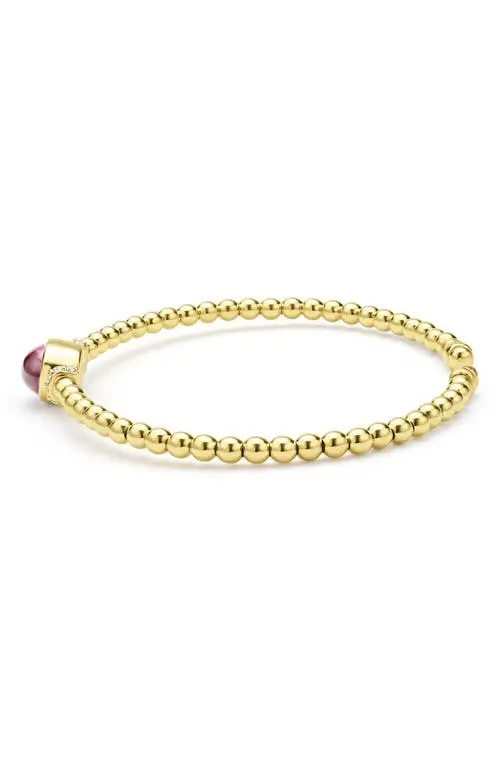 Lagos Rhodolite Garnet And Diamond Cuff Bracelet