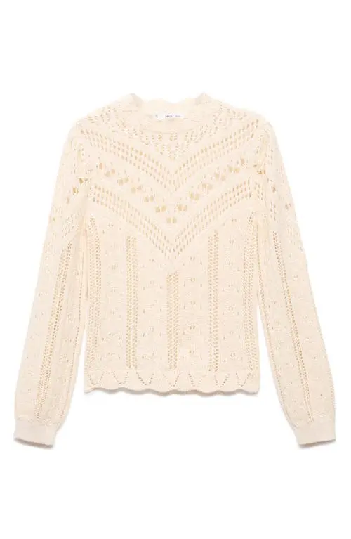 Mango Espina Open Stitch Sweater