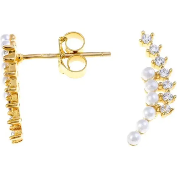 ARTE NOVA JEWELLERY Ear Cuff Earrings - Silver Gold Plated