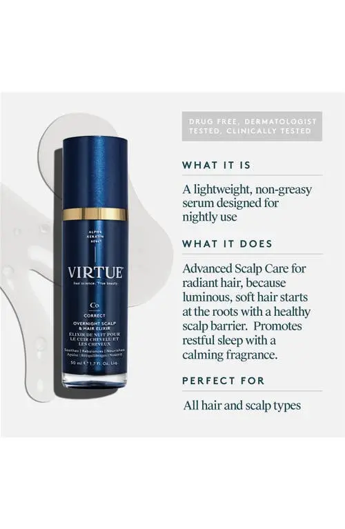 VIRTUE® Overnight Scalp & Hair Elixir