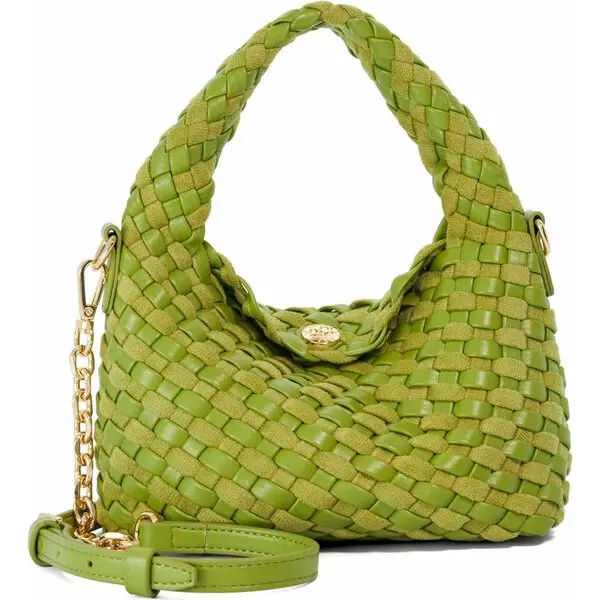 Dune London Woven Top Handle Bag - Lime