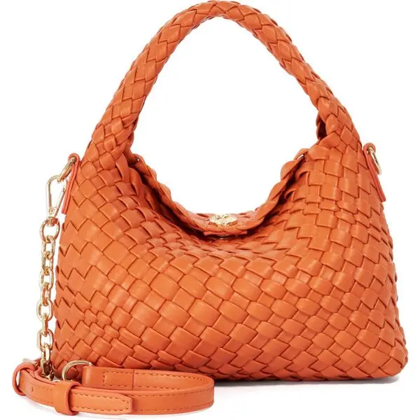 Dune London Woven Top Handle Bag - Orange