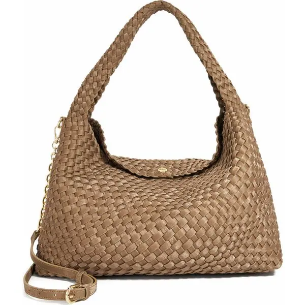 Dune London Woven Shoulder Bag - Bronze