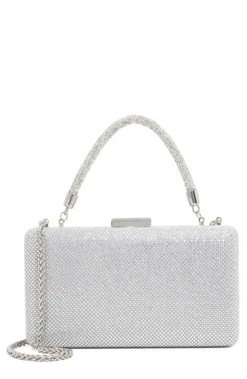 Dune London Top Handle Frame Clutch - Silver