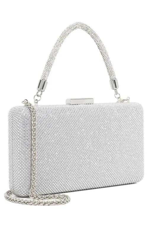 Dune London Top Handle Frame Clutch - Silver