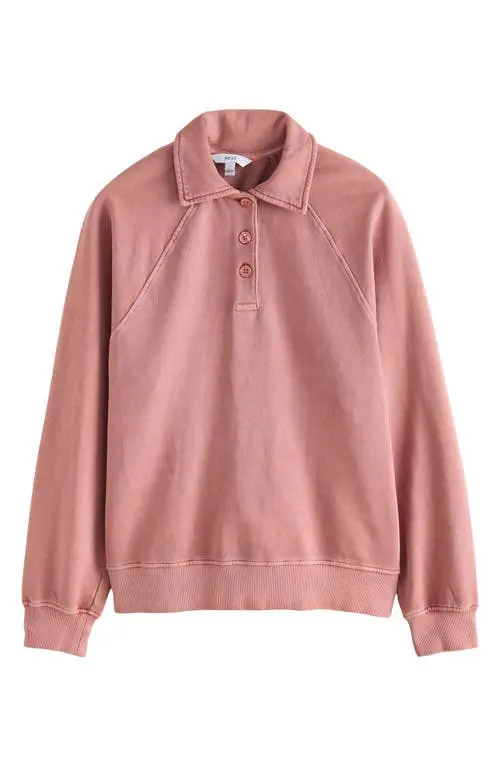 NEXT Cotton Polo Sweatshirt