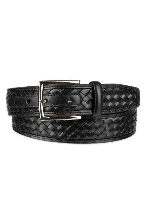 Cole Haan Woven Leather Belt - Black