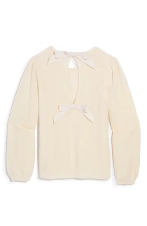 Vineyard Vines Bow Back Merino Wool Blend Sweater - Marshmallow