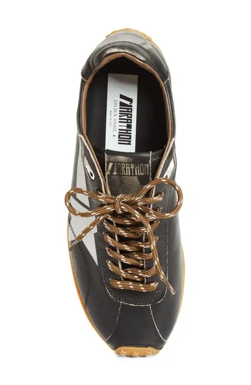 GOLDEN GOOSE Marathon Speed Sneakers - Black/silver