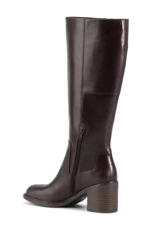 VAGABOND SHOEMAKERS Knee High Stacked Heel Boots - Chocolate