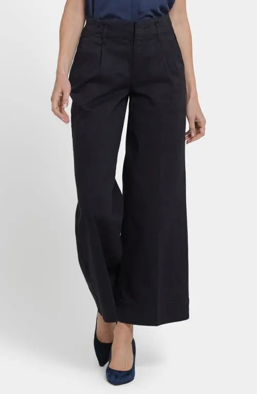 NYDJ Mona Wide Leg Trousers - Black
