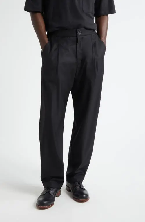 Herno Wool Blend Straight Leg Pants
