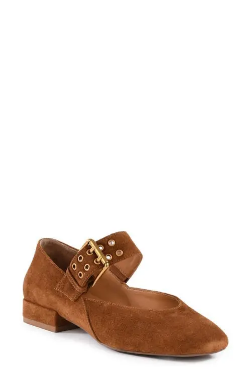 Seychelles Petal Mary Jane Flat - Brown