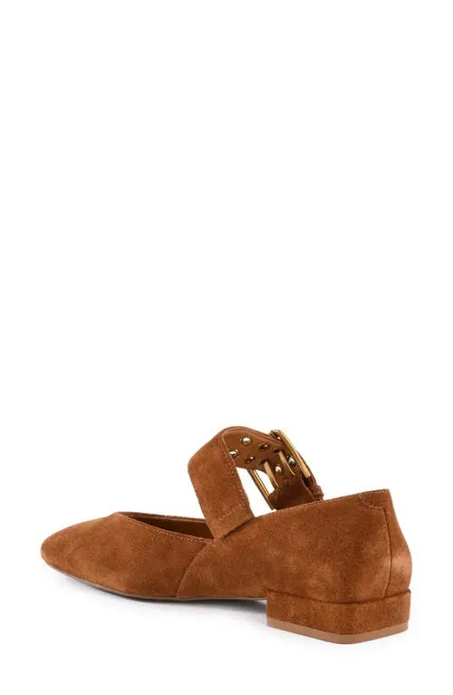 Seychelles Petal Mary Jane Flat - Brown