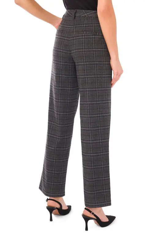 Halogen Plaid Straight-leg Trousers