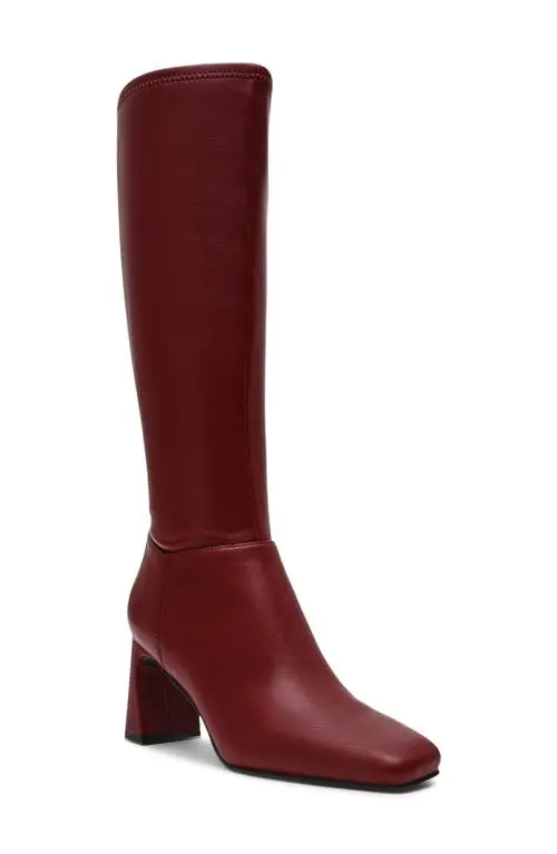 Steve Madden Hunny Knee High Boots - Burgundy