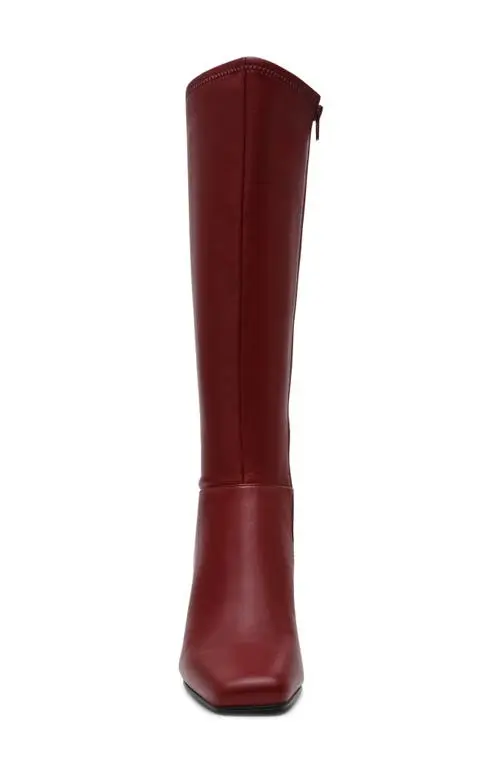 Steve Madden Hunny Knee High Boots - Burgundy