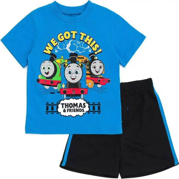 THOMAS & FRIENDS T-shirt & Mesh Shorts Set - Blue