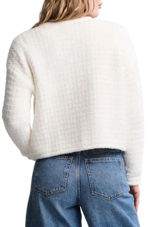 Barefoot Dreams Cozychic® Textured Cardigan - Pearl