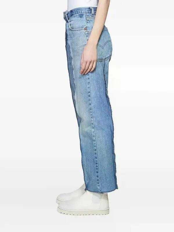 BONUM Exposed Seam Straight Leg Jeans