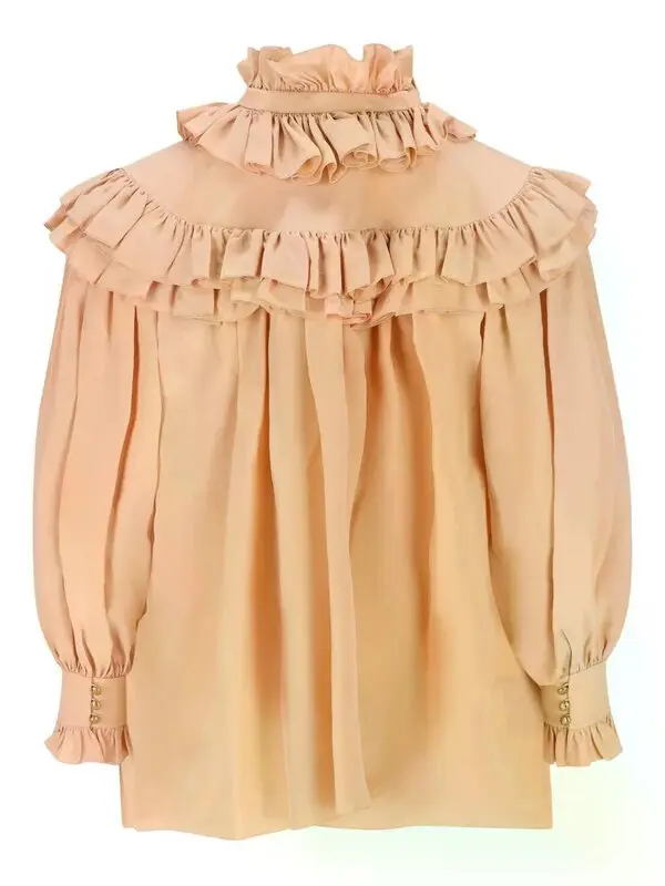 Chloé Ruffled Blouse - Neutrals