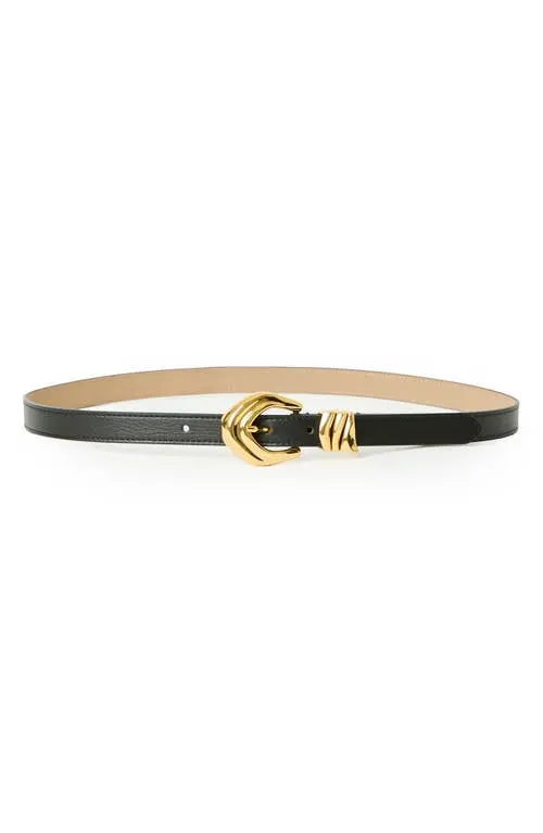 B-low The Belt Cassian Mini Leather Belt - Black Gold