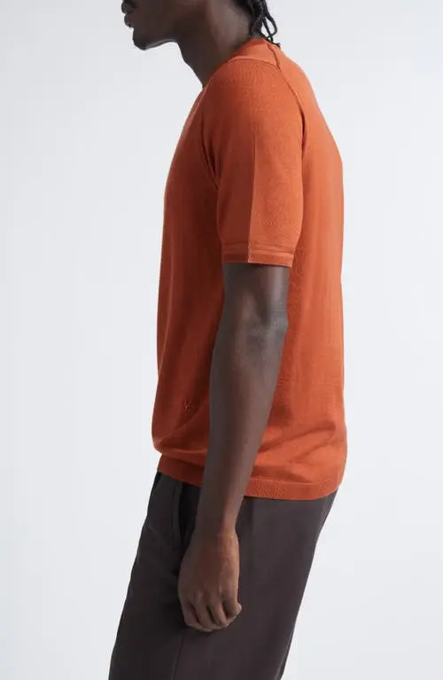 Isaia Short Sleeve Wool Sweater