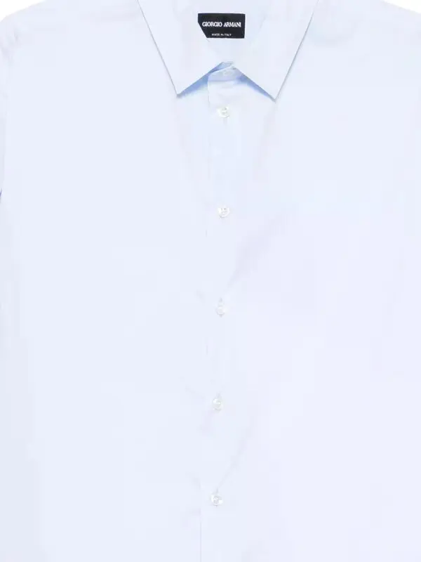 Giorgio Armani Cotton Blend Shirt - Blue