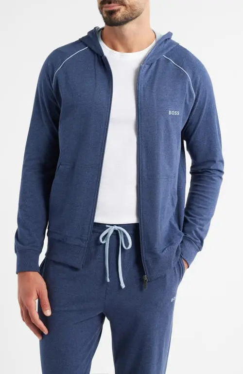 BOSS Mix And Match Zip Jacket - Open Blue
