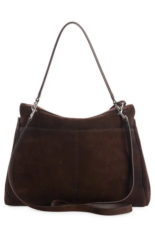 Balenciaga Medium Rodeo Suede Shoulder Bag - Light Espresso