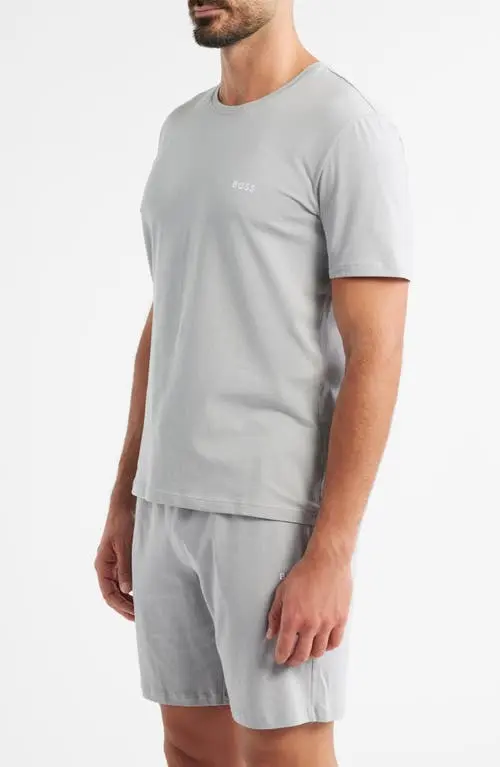 BOSS Cotton Lounge T-shirt - Light/pastel Grey