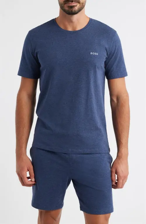 BOSS Cotton Lounge T-shirt - Open Blue