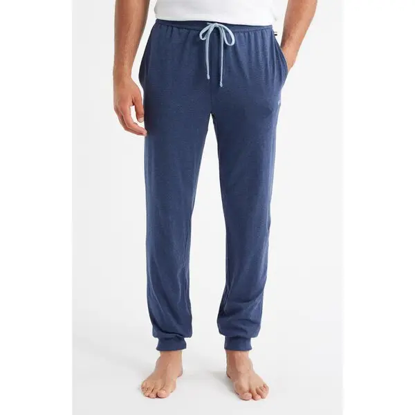 BOSS Mix Match Stretch Cotton Pajama Pants - Open Blue