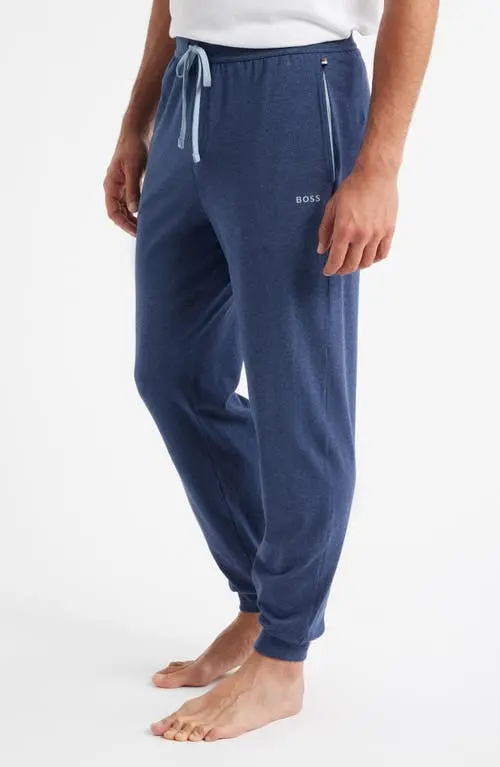 BOSS Mix Match Stretch Cotton Pajama Pants - Open Blue