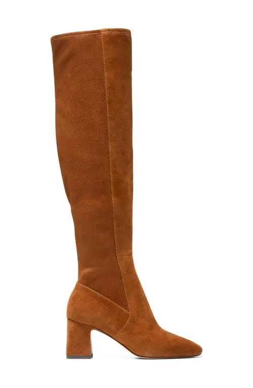 Cole Haan Over-the-knee Boots - Chestnut Tobacco Suede