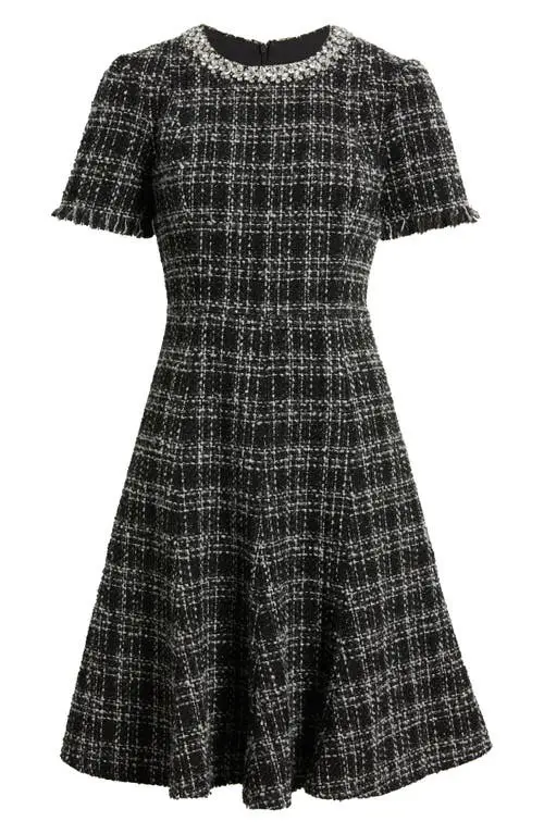 eliza j fit and flare dress black Eliza J Knit Fit & Flare Ruffle Hem Midi Dress Size Large –  theuntamedthread.com main image 0
