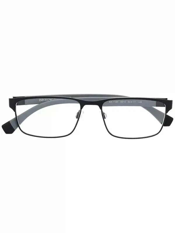 Emporio Armani Square Frame Glasses - Black
