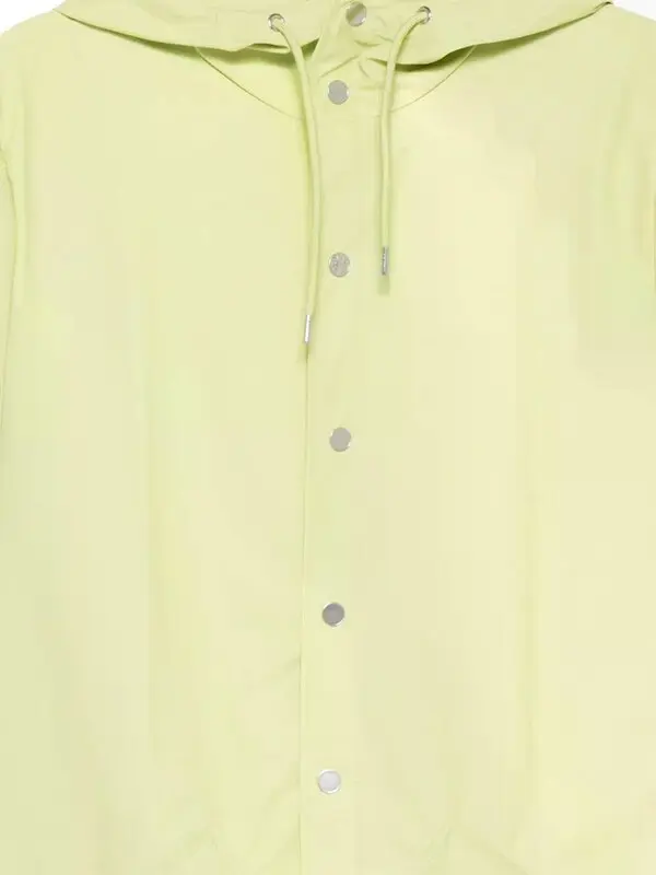 Rains Hooded Button-fastening Jacket