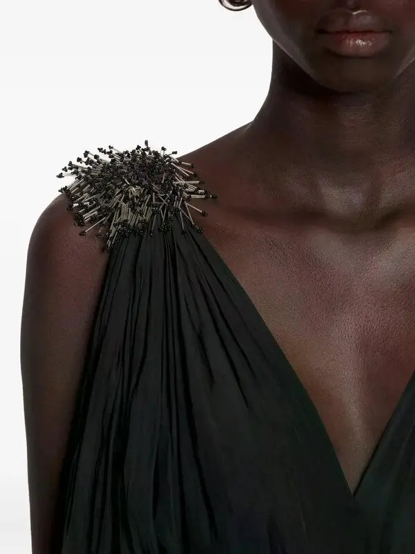 LANVIN Embellished Pleated Gown