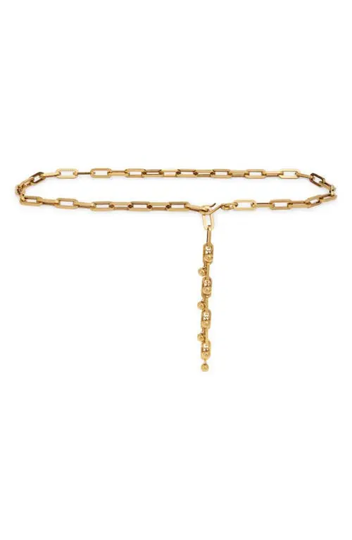 Etro Paper Clip Chain Belt - Gold
