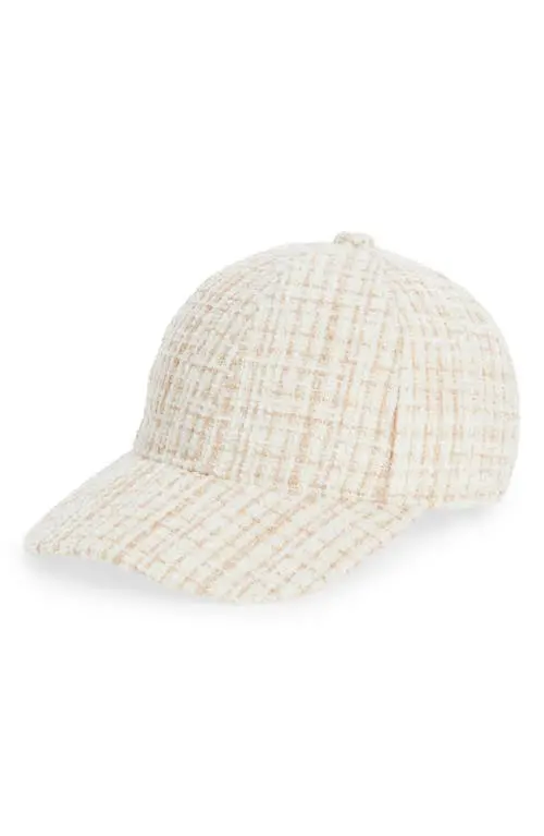 Nordstrom Tweed Baseball Cap - Tan