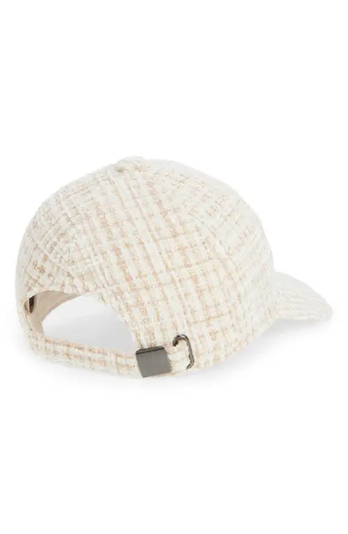 Nordstrom Tweed Baseball Cap - Tan