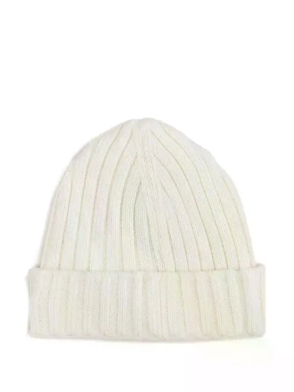 C.P. COMPANY Ribbed Beanie With Logo