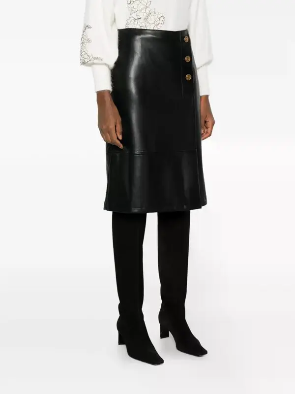 TWINSET Button-detailed Midi Skirt
